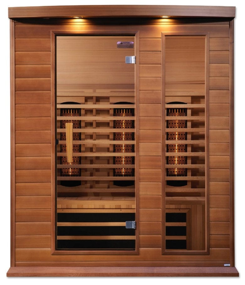 Maxxus 3-Person Near Zero EMF Full Spectrum Infrared Indoor Sauna | MX