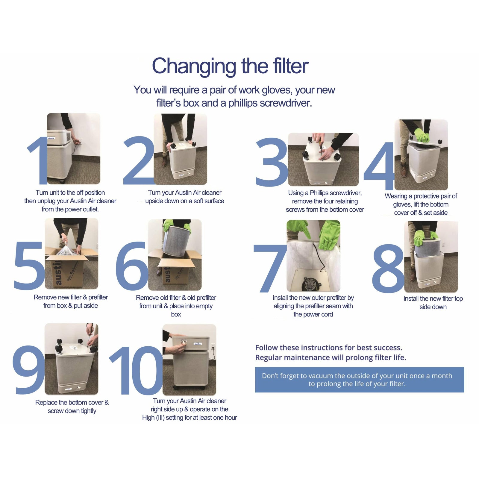 Standard Size Austin Air Systems The Bedroom Machine Filter